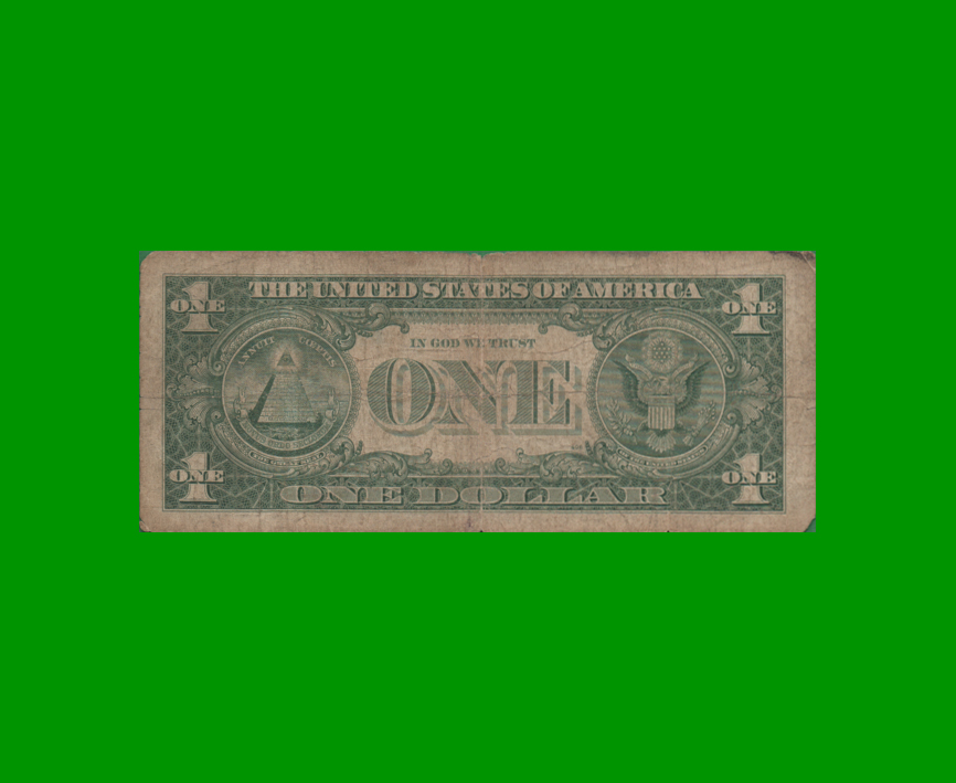 BILLETE DE EEUU 1,00 DOLAR, SELLO AZUL, PICK 419a, ESTADO BUENO ...