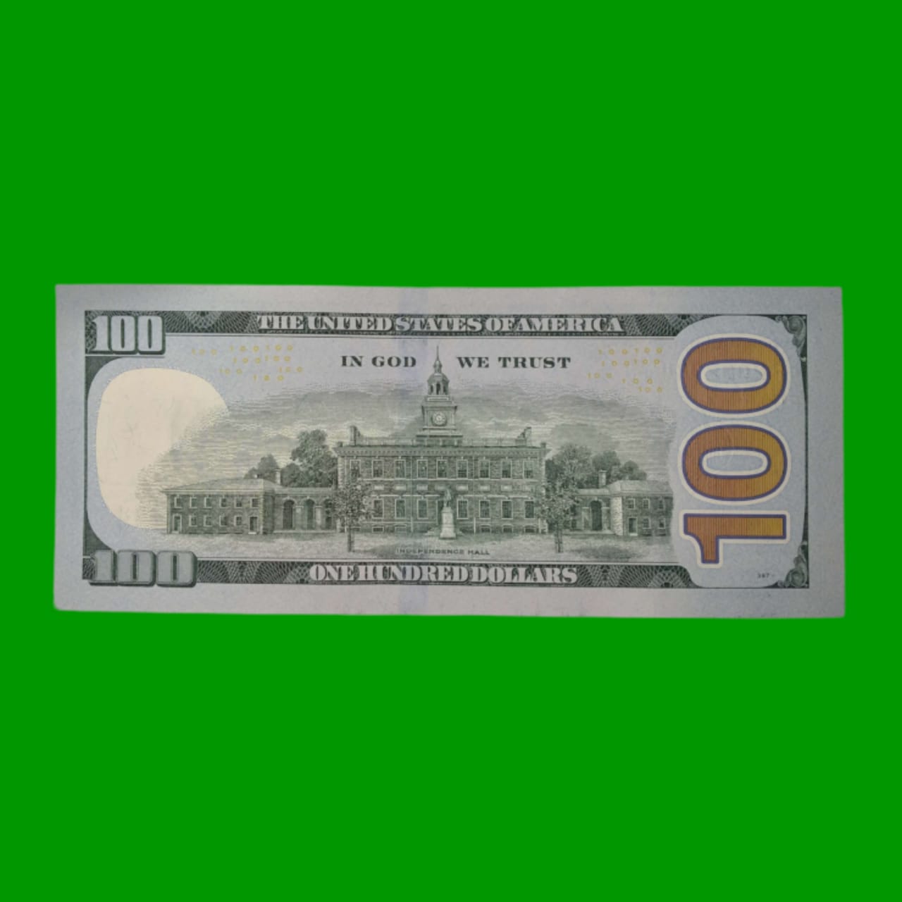 BILLETE DE EEUU 100,00 DOLAR, SELLO VERDE, PICK 535, ESTADO SIN ...